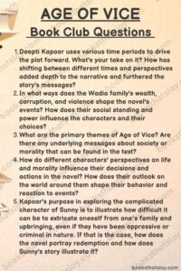 16 Age of Vice Book Club Questions