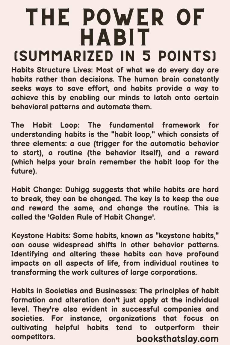 The Power of Habit | Book Summary