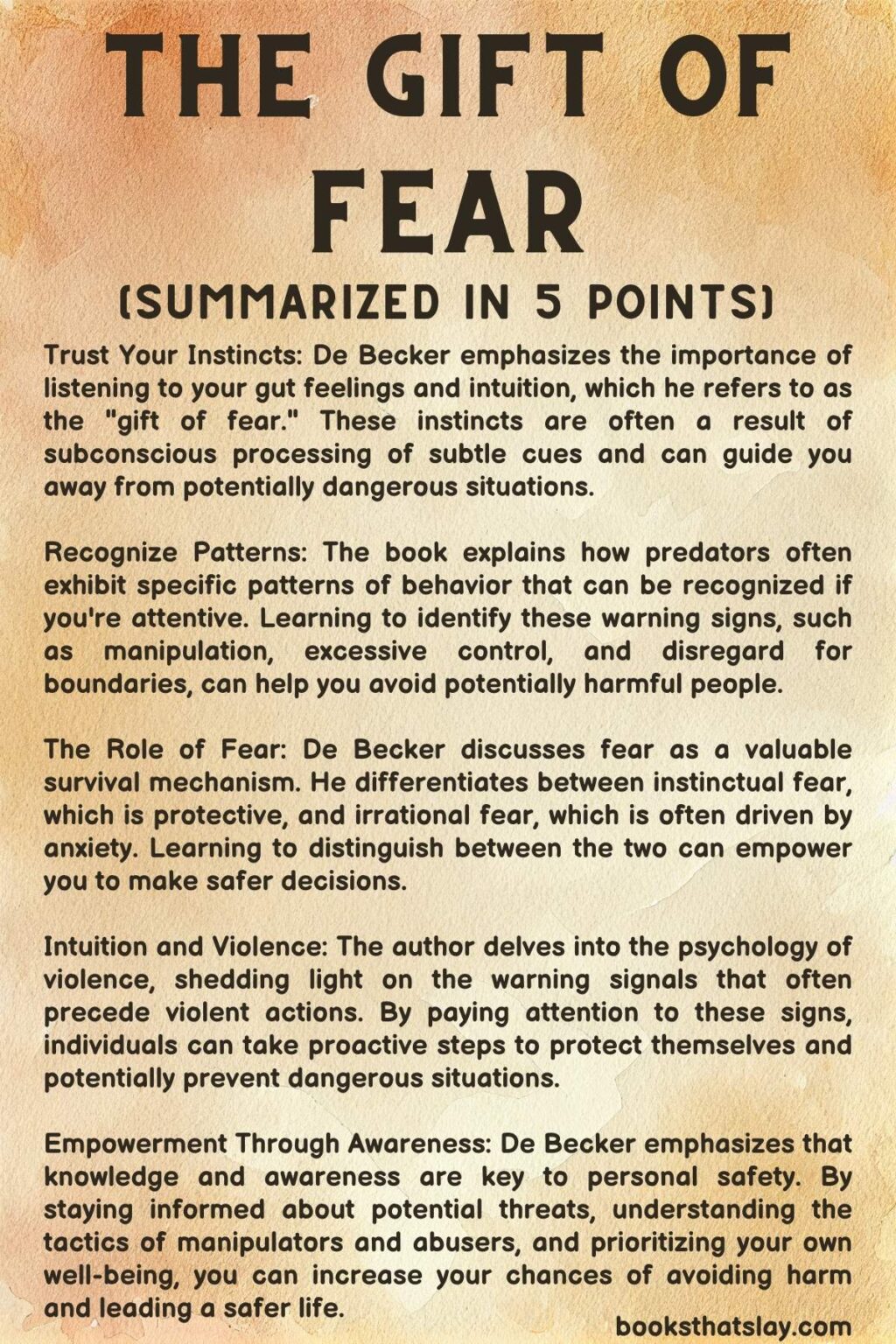 The Gift of Fear Summary and Key Lessons