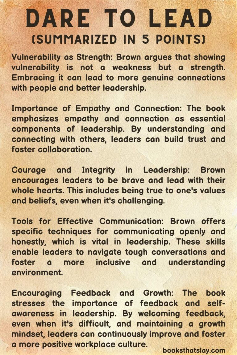 Dare to Lead | Summary and Key Lessons