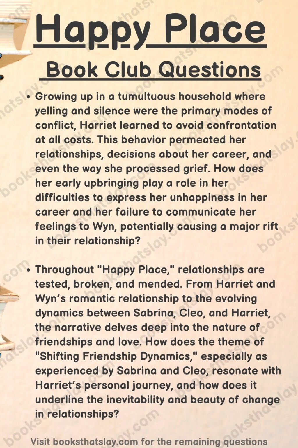 10 Happy Place Book Club Questions for Discussion