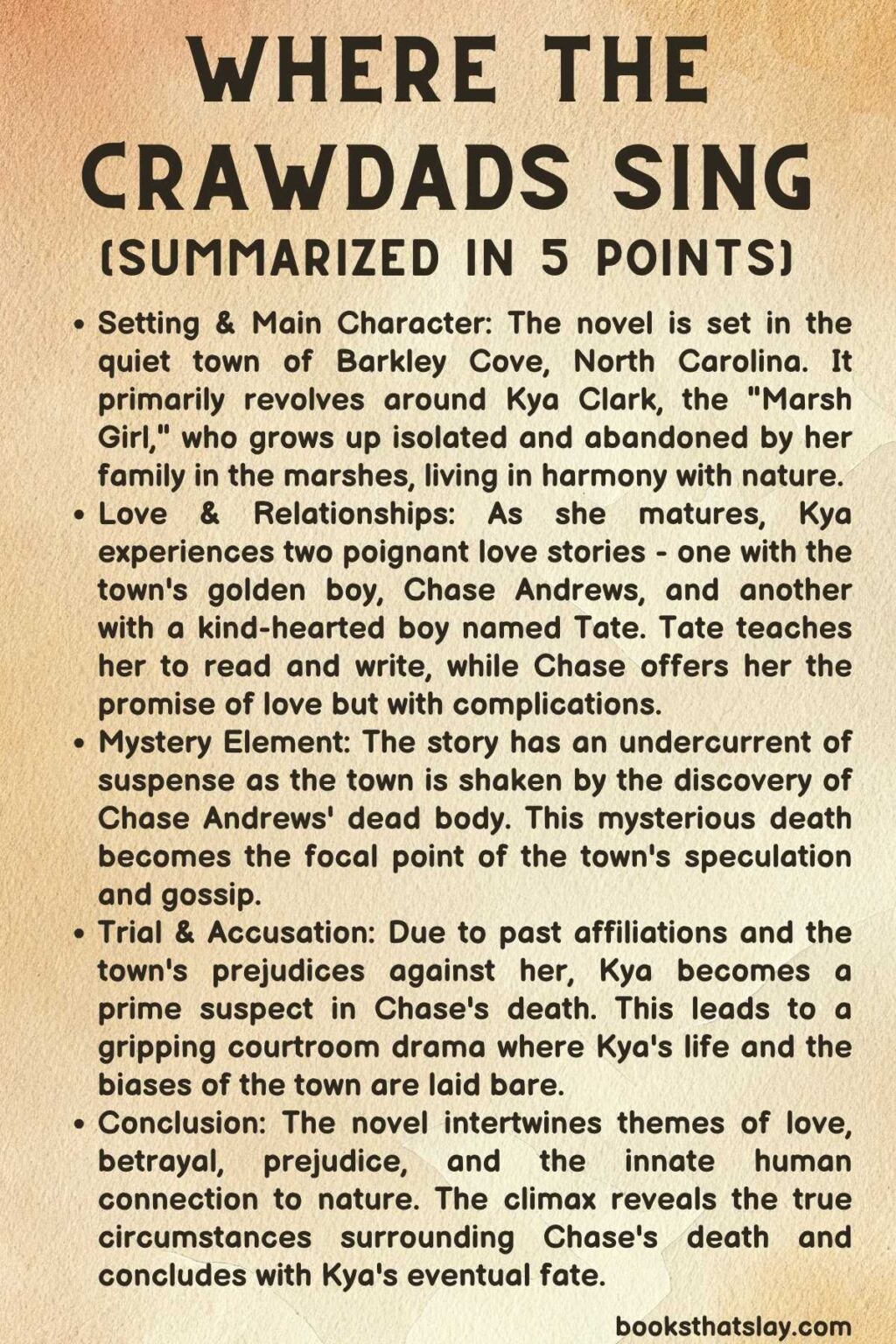 Where The Crawdads Sing Summary And Key Themes