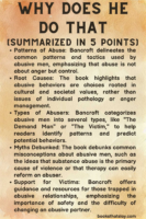 Why Does He Do That Summary and Key Lessons