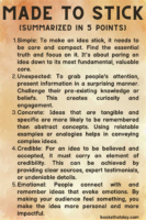 Made To Stick | Summary and Key Lessons