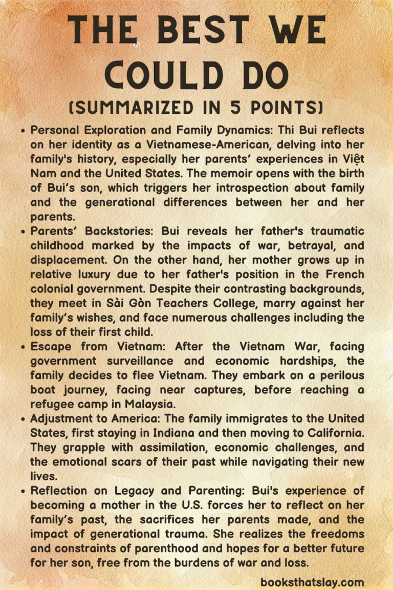 The Best We Could Do Summary and Themes