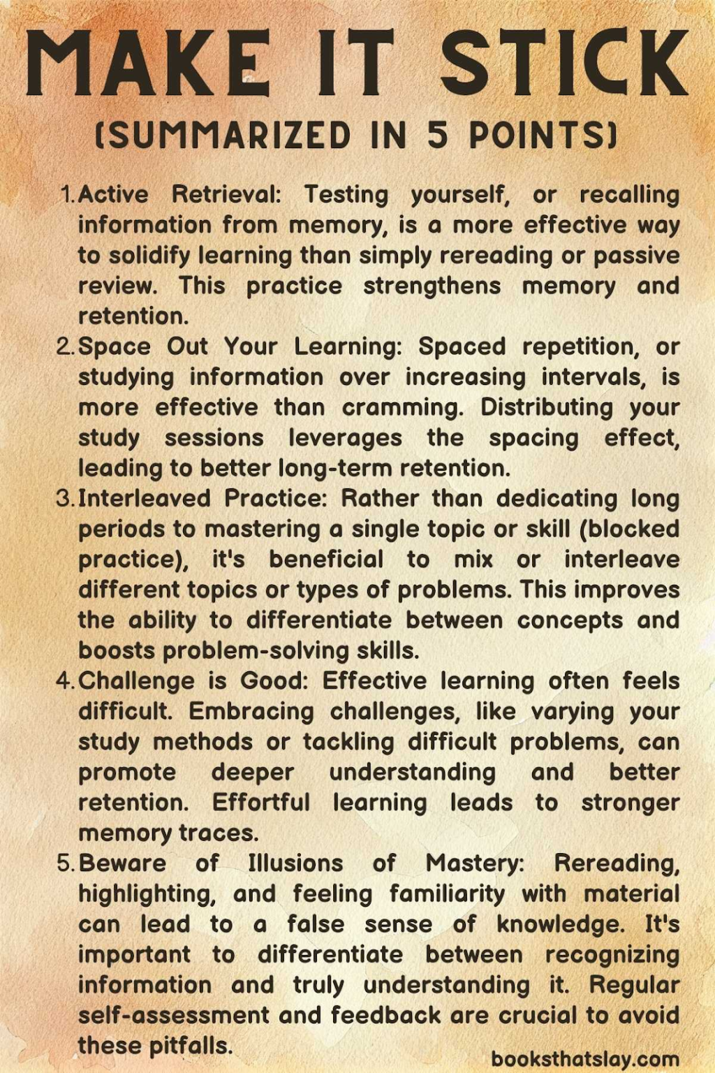 Make it Stick | Summary and Key Lessons