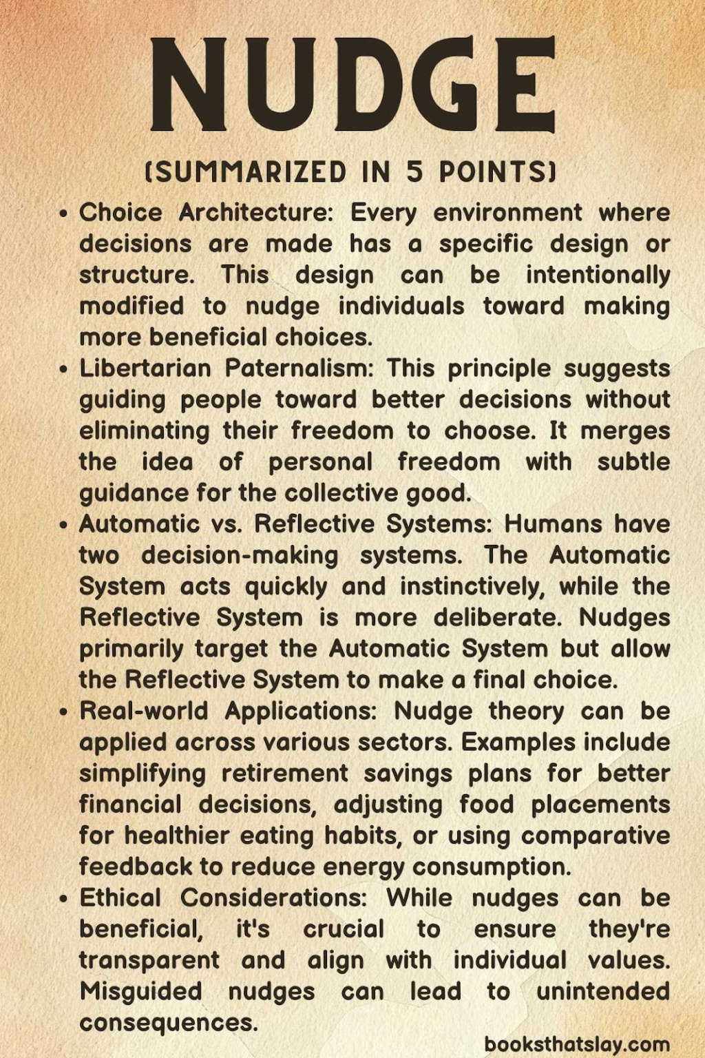 Nudge Summary and Key Lessons | Richard H. Thaler