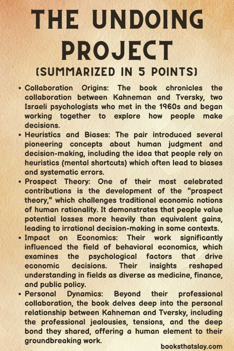 The Undoing Project Summary and Key Lessons