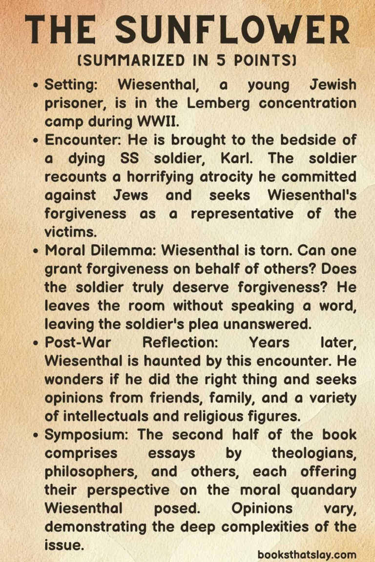 The Sunflower Summary and Key Lessons | Simon Wiesenthal