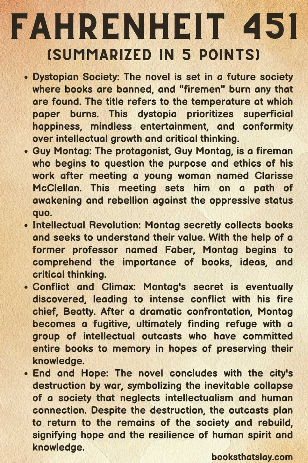 Fahrenheit 451 Summary and Key Themes