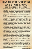 How to Stop Worrying and Start Living Summary and Key Lessons