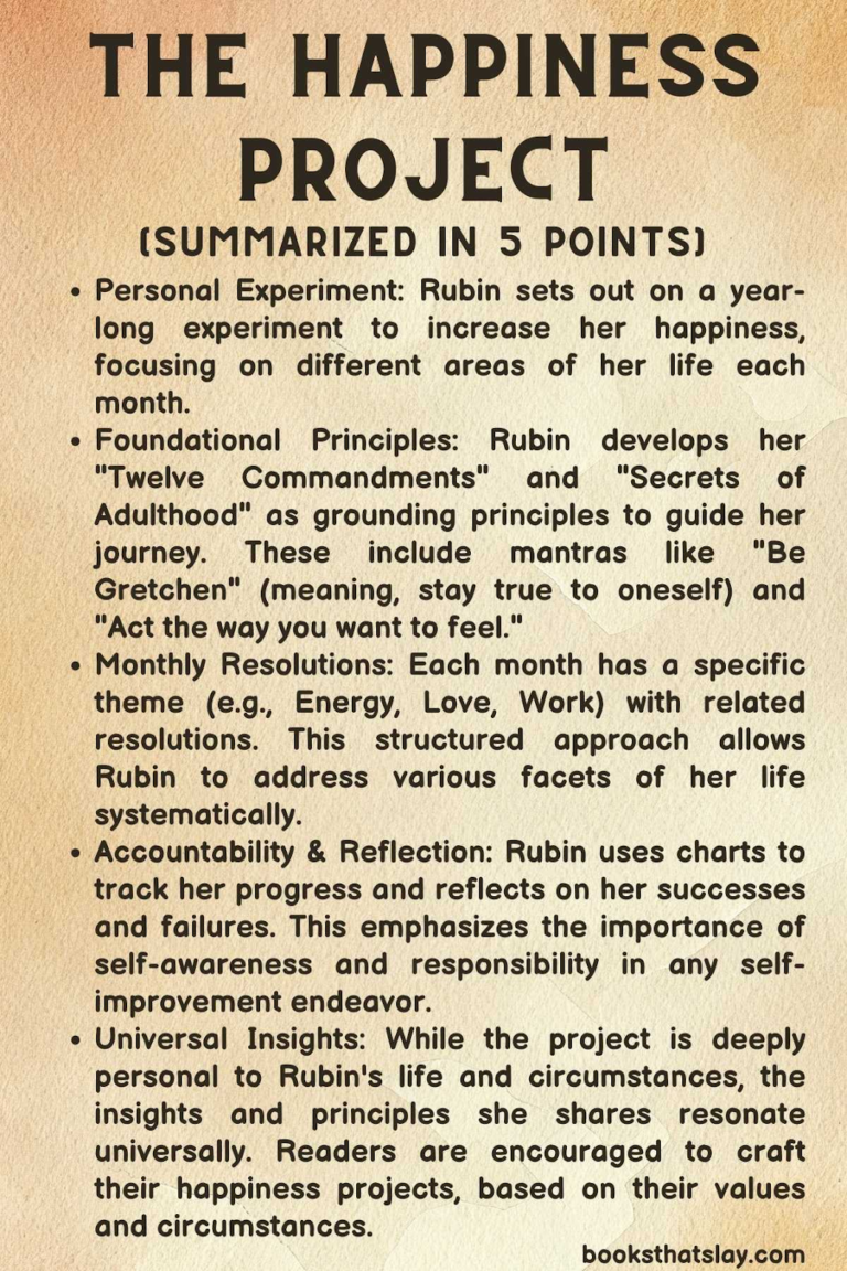 The Happiness Project Summary and Key Lessons