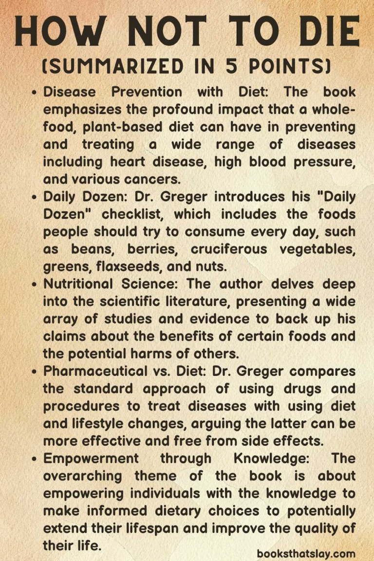 How Not To Die Summary and Key Lessons