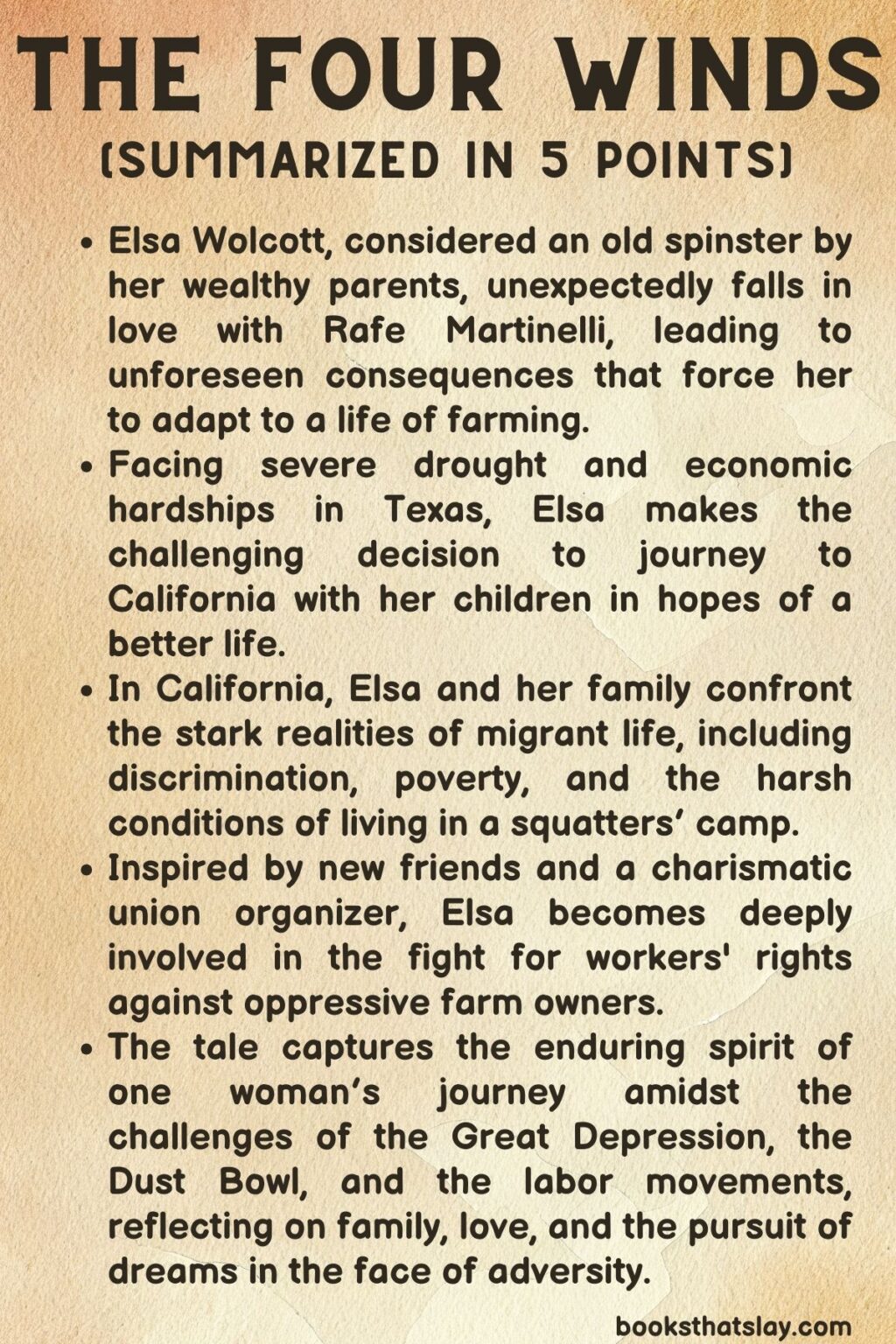 The Four Winds Summary, Themes And Review