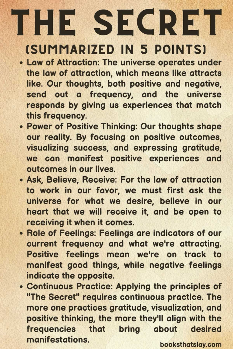 The Secret Summary and Key Lessons