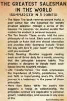 The Greatest Salesman In The World Summary and Key Lessons