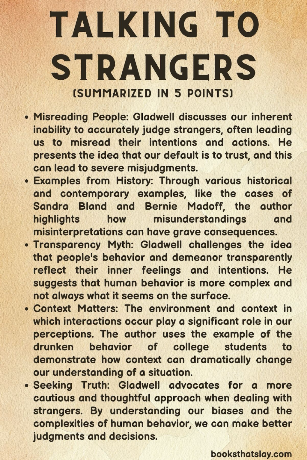Talking to Strangers Summary and Key Lessons