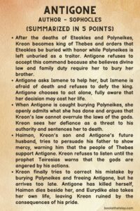 Antigone Summary, Characters and Themes