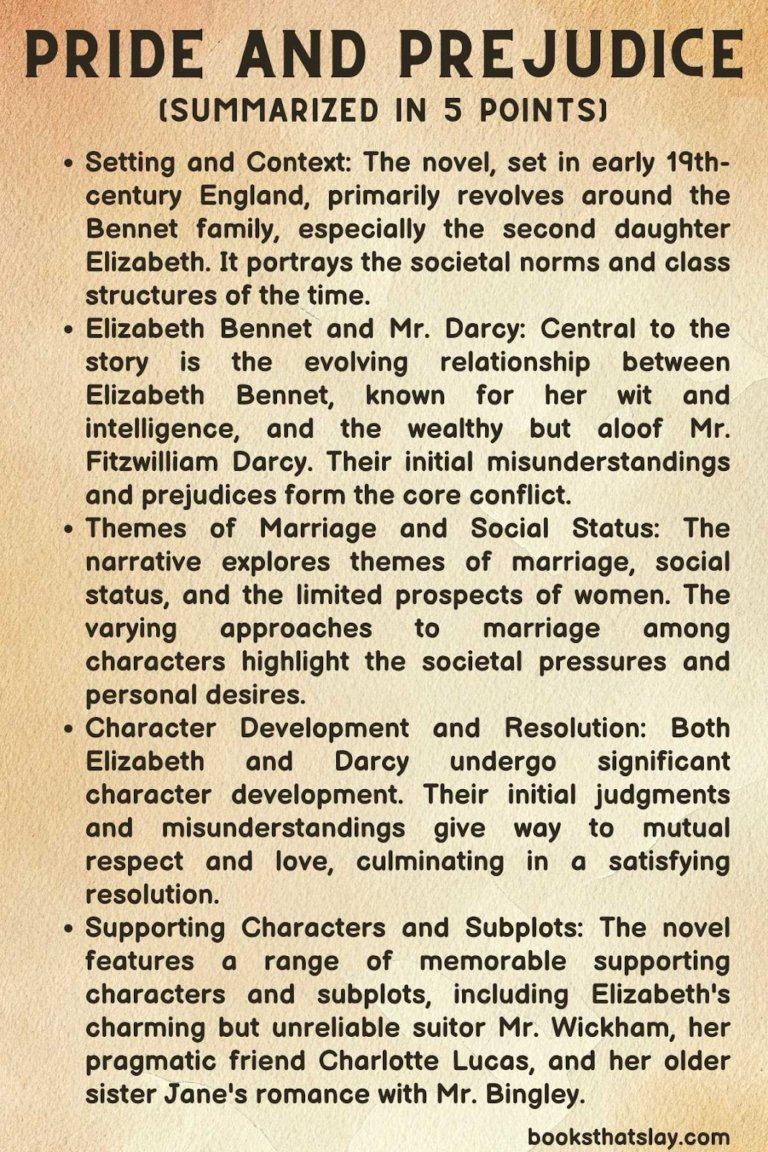 Pride and Prejudice Summary and Key Themes
