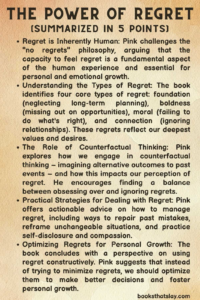 The Power of Regret Summary and Key Lessons