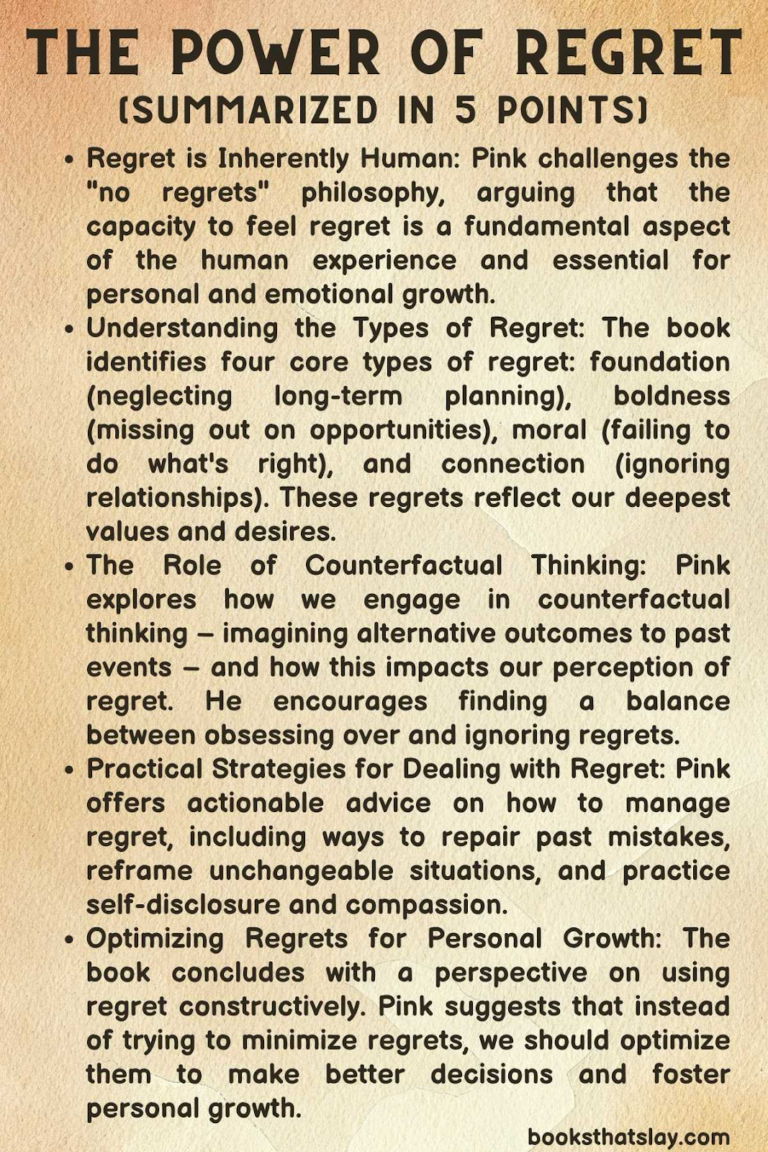 The Power of Regret Summary and Key Lessons