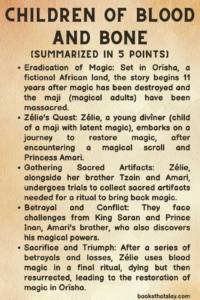 Children of Blood and Bone Summary and Key Themes