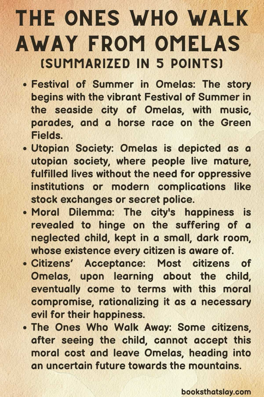 The Ones Who Walk Away from Omelas Summary and Key Lessons