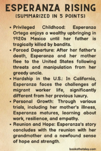 Esperanza Rising Summary and Key Lessons