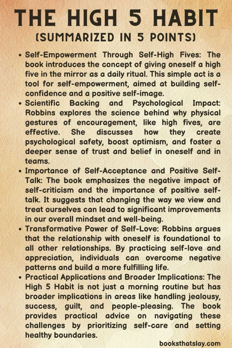 The High 5 Habit Summary and Key Lessons