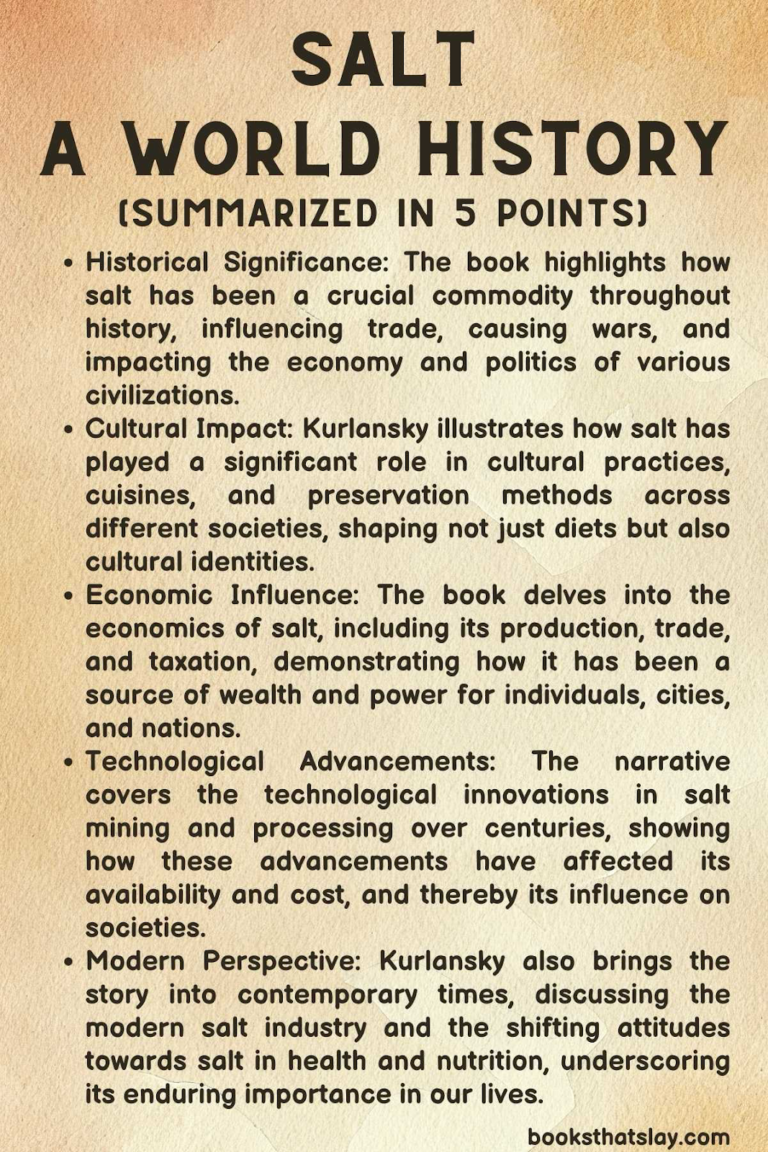 Salt: A World History Summary and Key Lessons