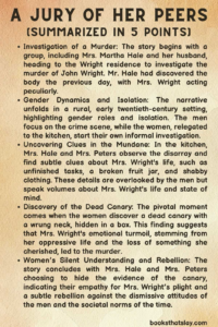 A Jury of Her Peers Summary and Key Themes