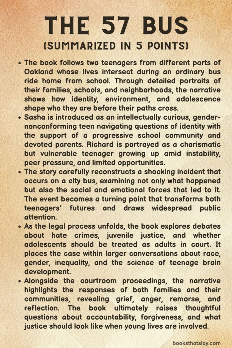 The 57 Bus Summary, Characters and Themes