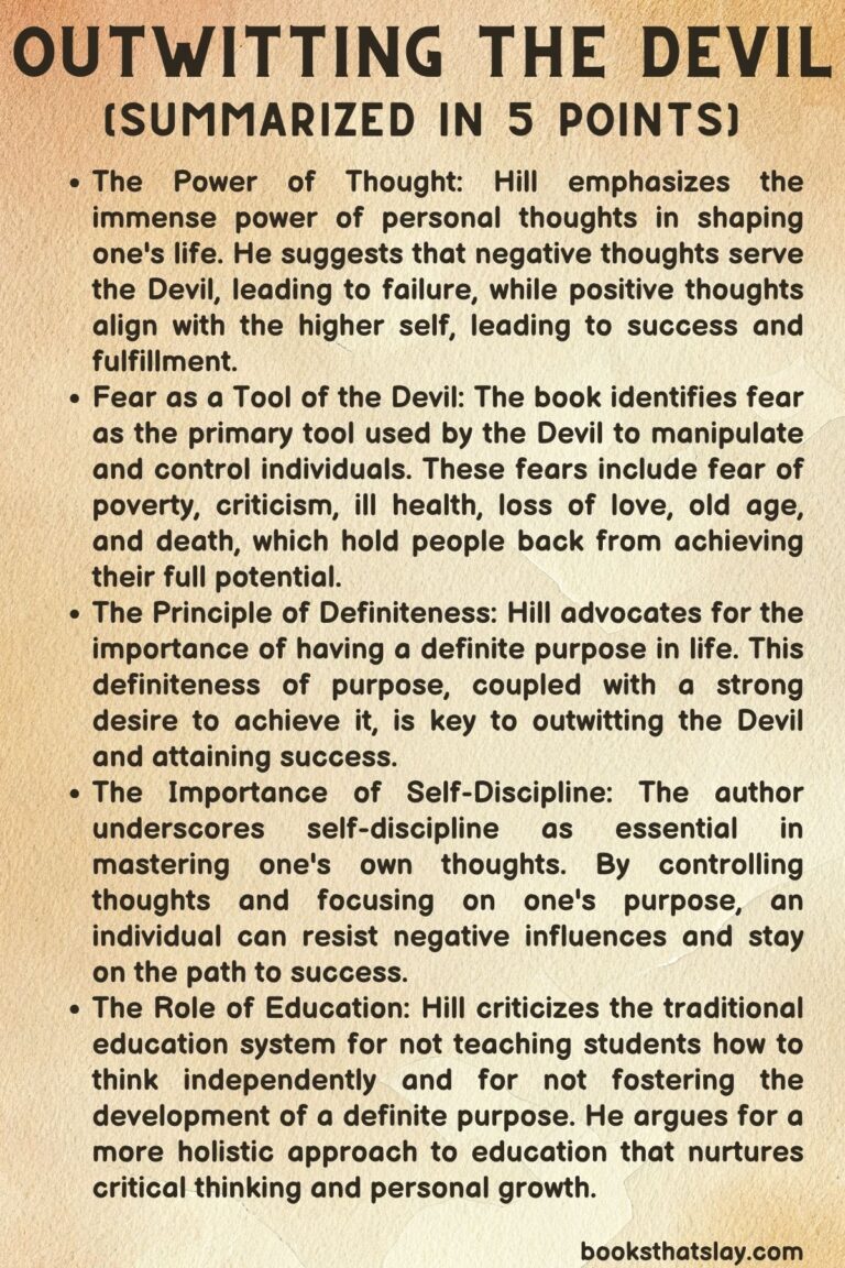 Outwitting the Devil | Summary and Key Lessons