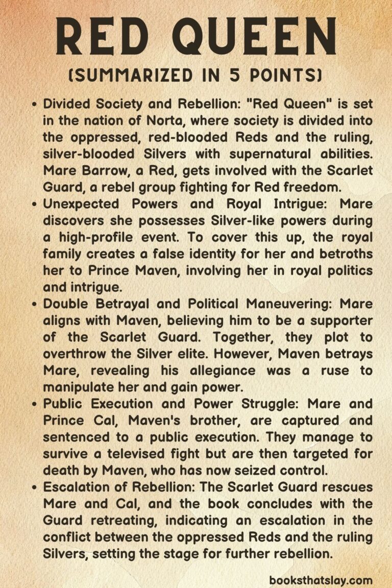 Red Queen Summary, Characters and Themes | Victoria Aveyard