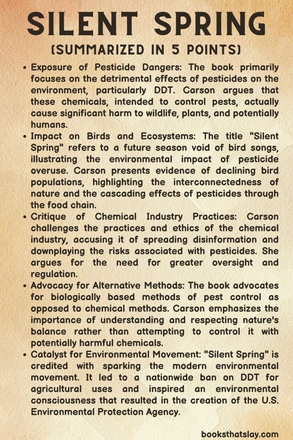 Silent Spring by Rachel Carson | Book Summary