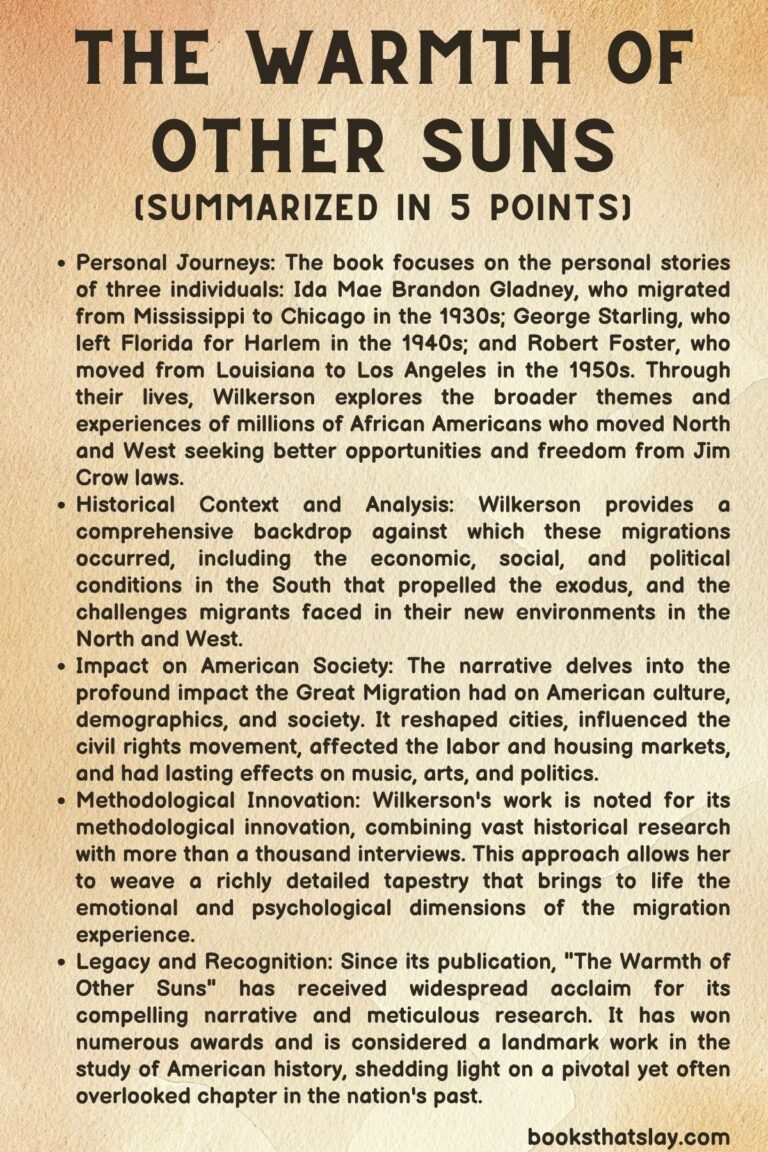 The Warmth of Other Suns Summary