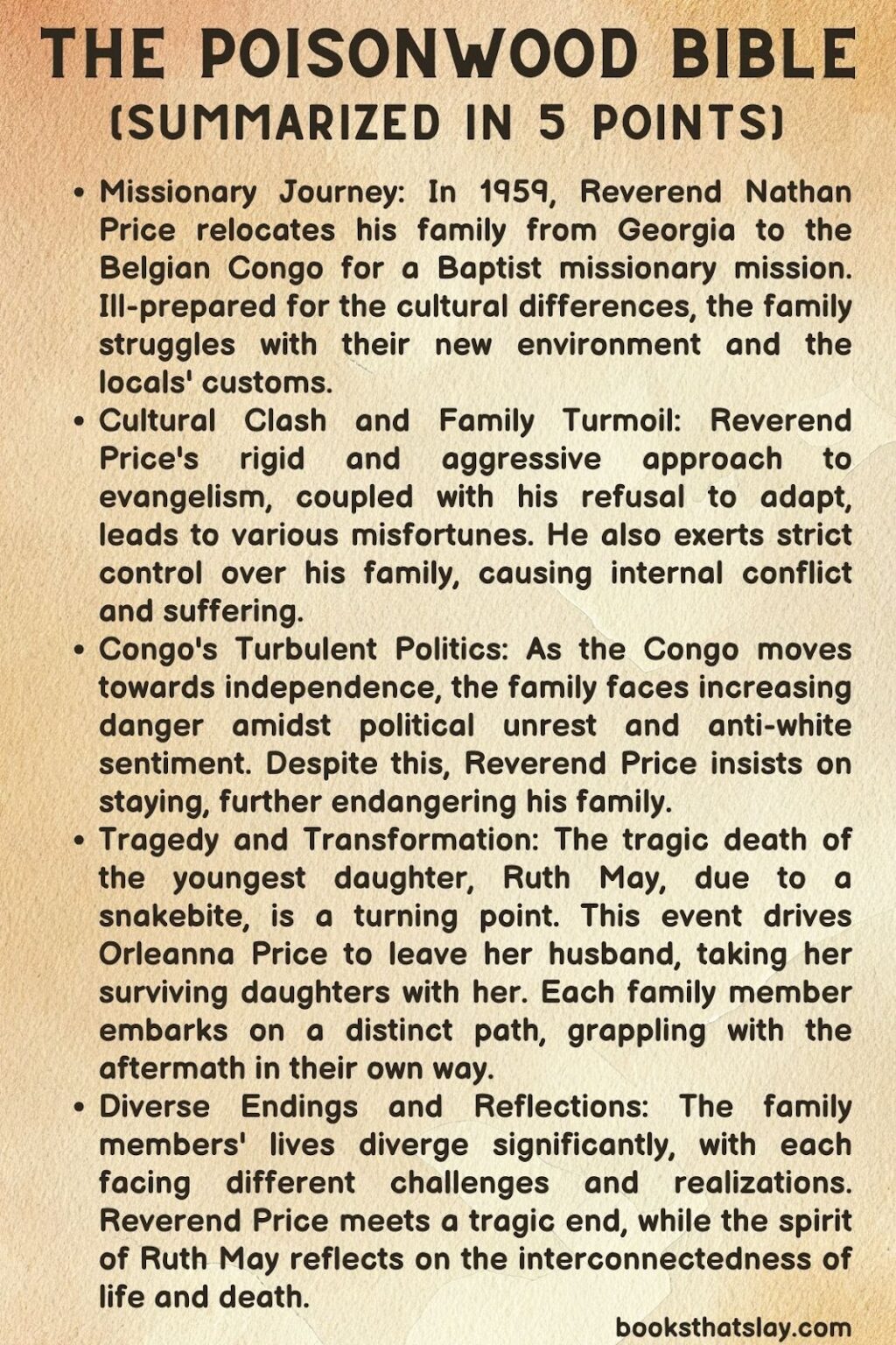 The Poisonwood Bible Summary and Key Themes