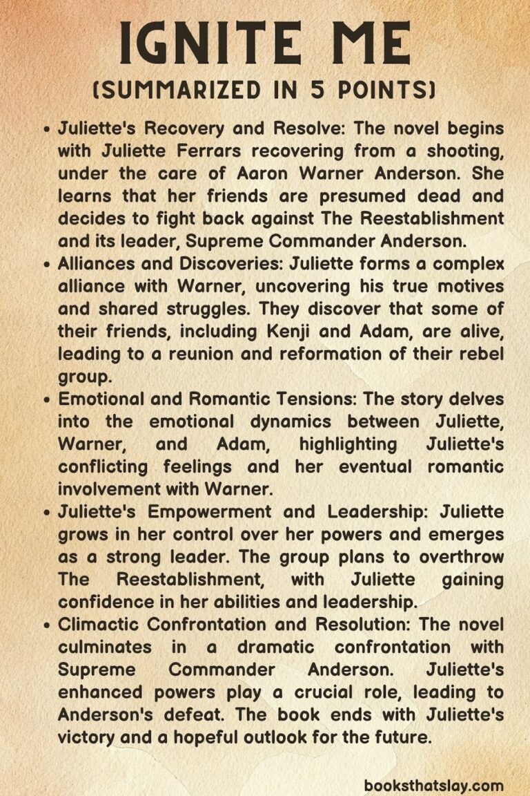 Ignite Me Summary, Characters and Themes