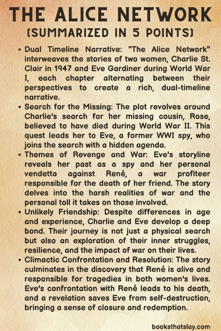 The Alice Network Summary and Key Themes