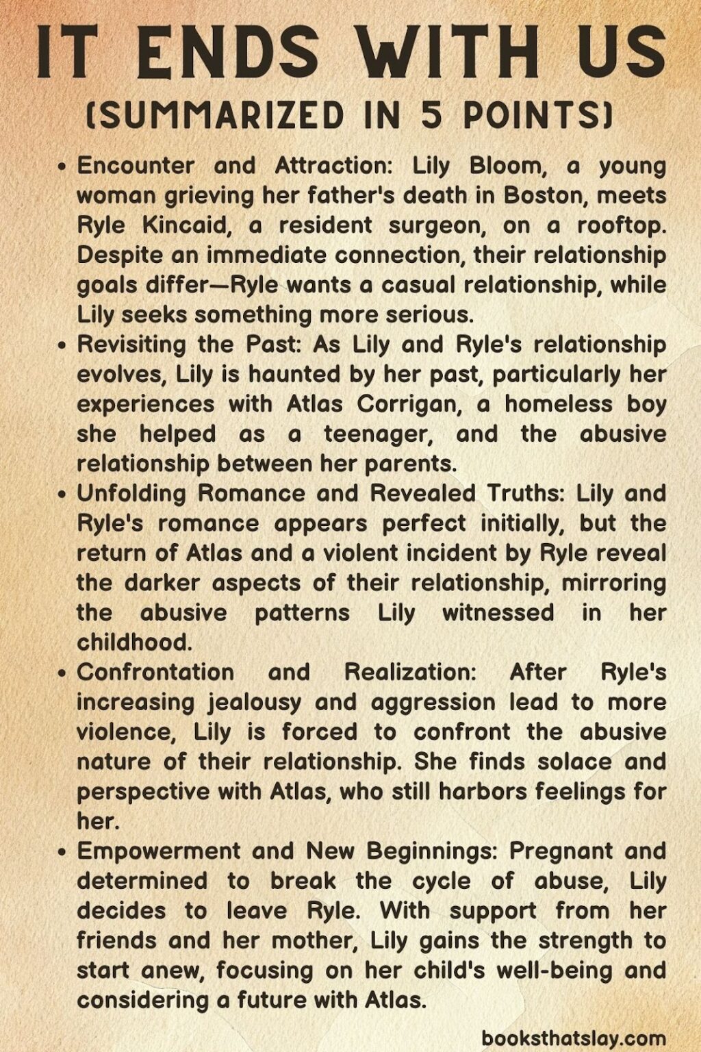 It Ends With Us Summary, Characters and Themes