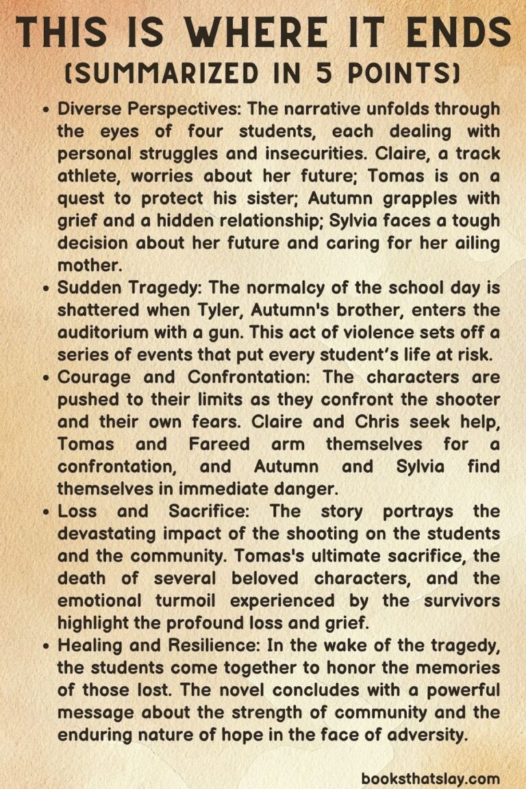 This Is Where It Ends Summary, Characters and Themes