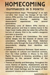 Homegoing Summary, Characters and Themes | Yaa Gyasi