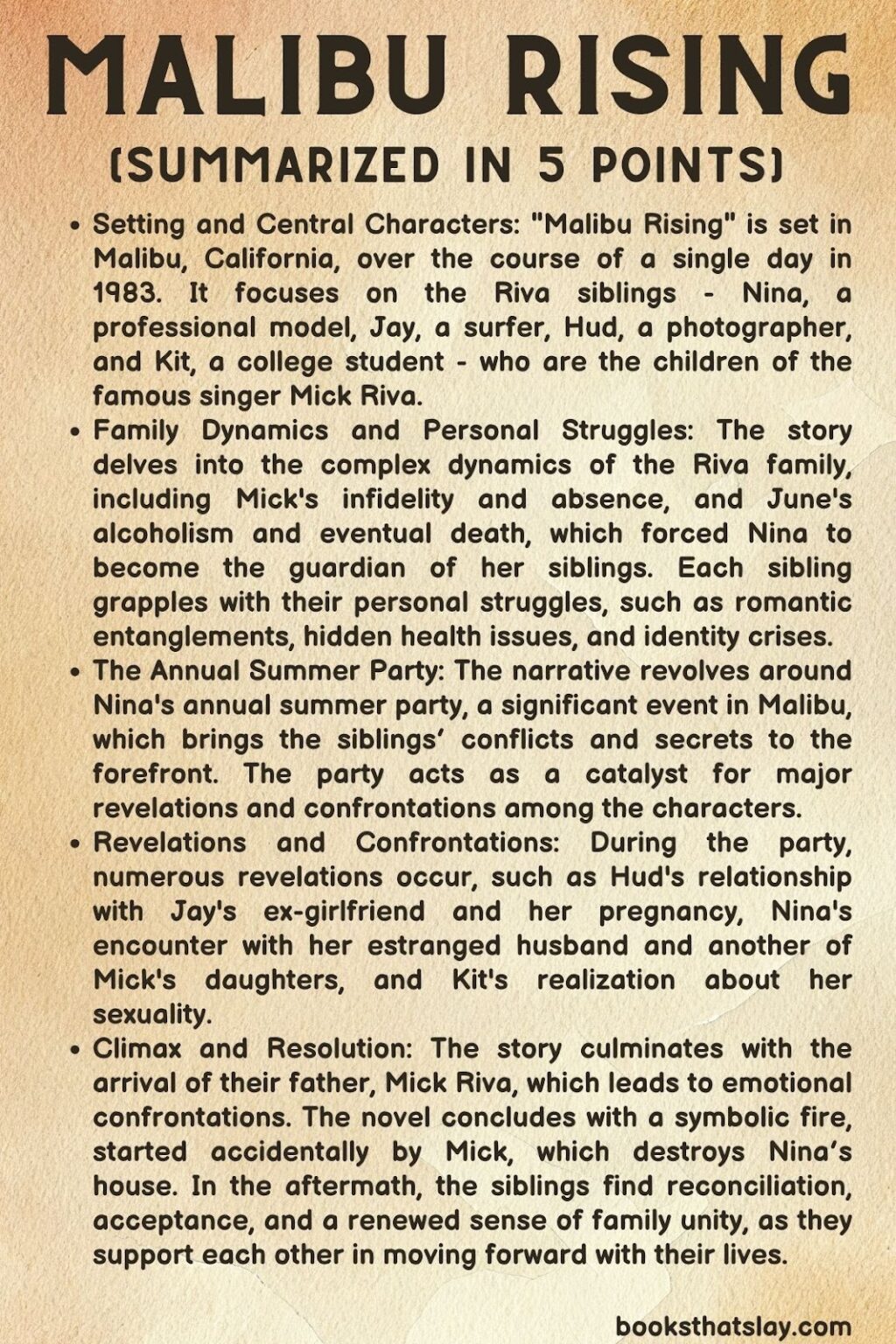 Malibu Rising Summary, Characters and Themes