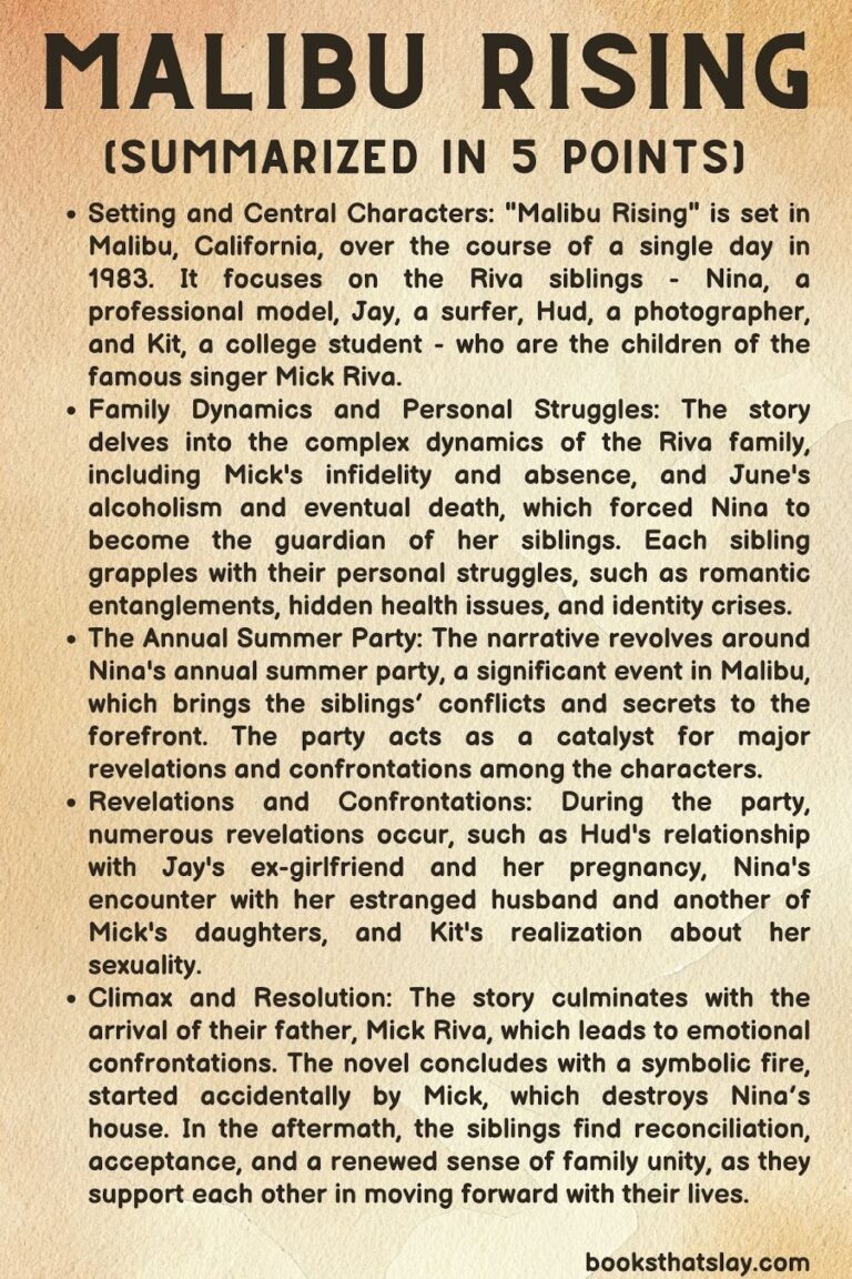 Malibu Rising Summary, Characters and Themes
