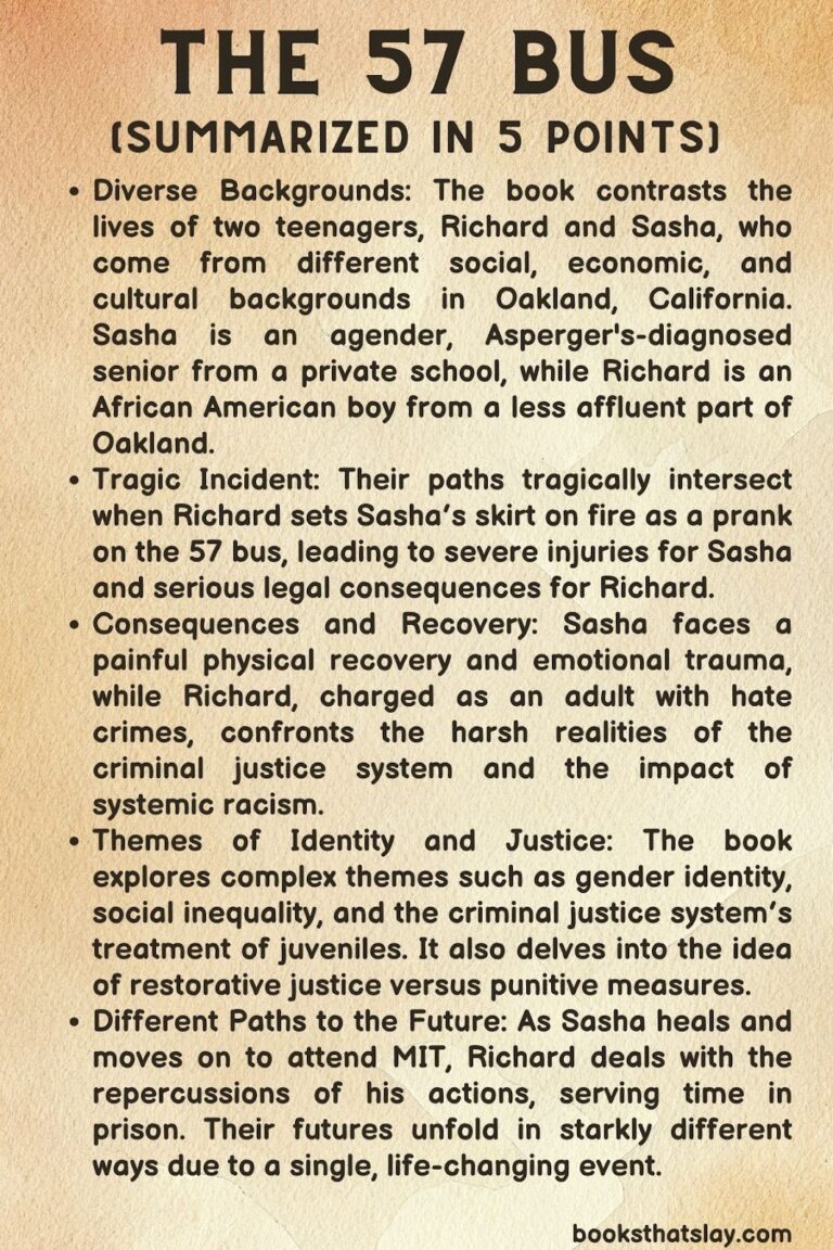 The 57 Bus Summary, Characters and Themes