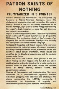 Patron Saints of Nothing Summary, Characters and Themes