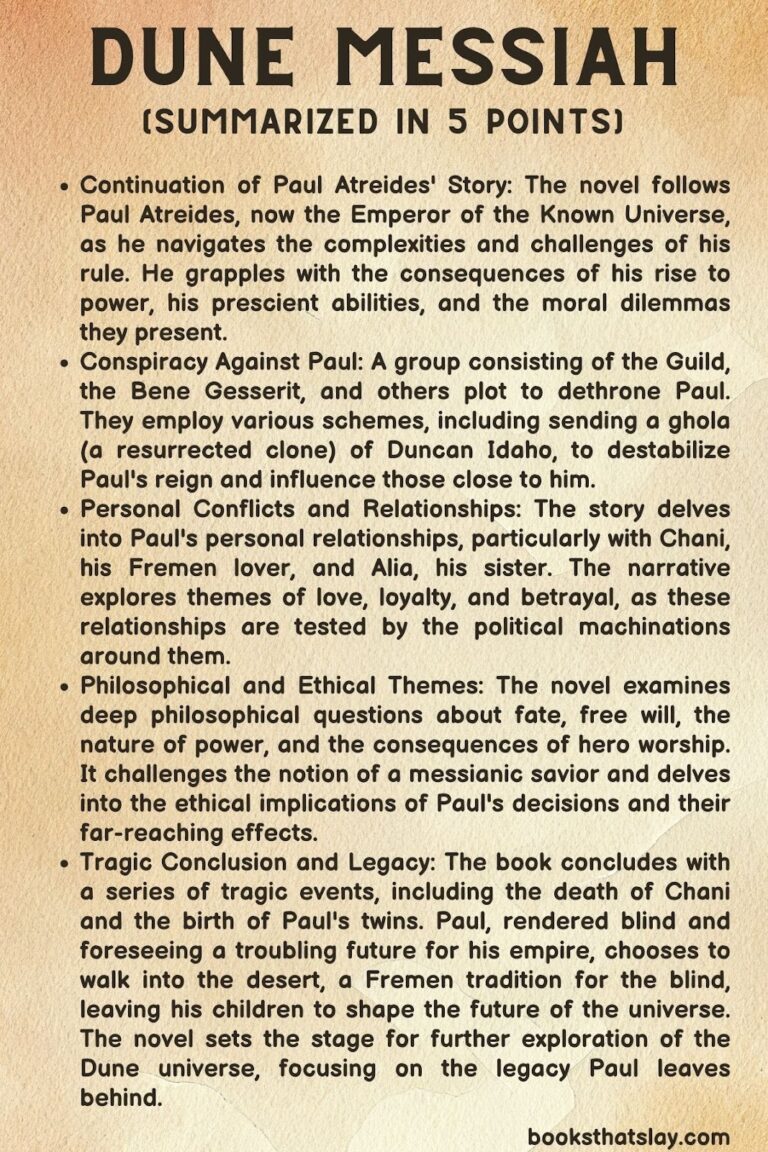 Dune Messiah Summary, Characters and Themes