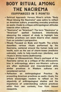 Body Ritual Among the Nacirema Summary and Analysis