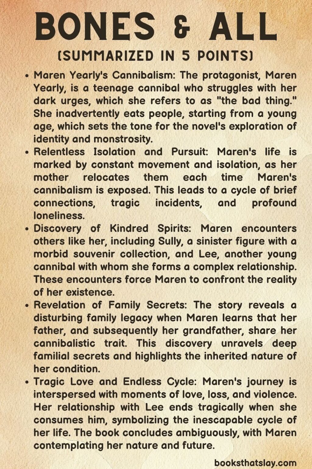 Bones & All Summary, Characters and Themes