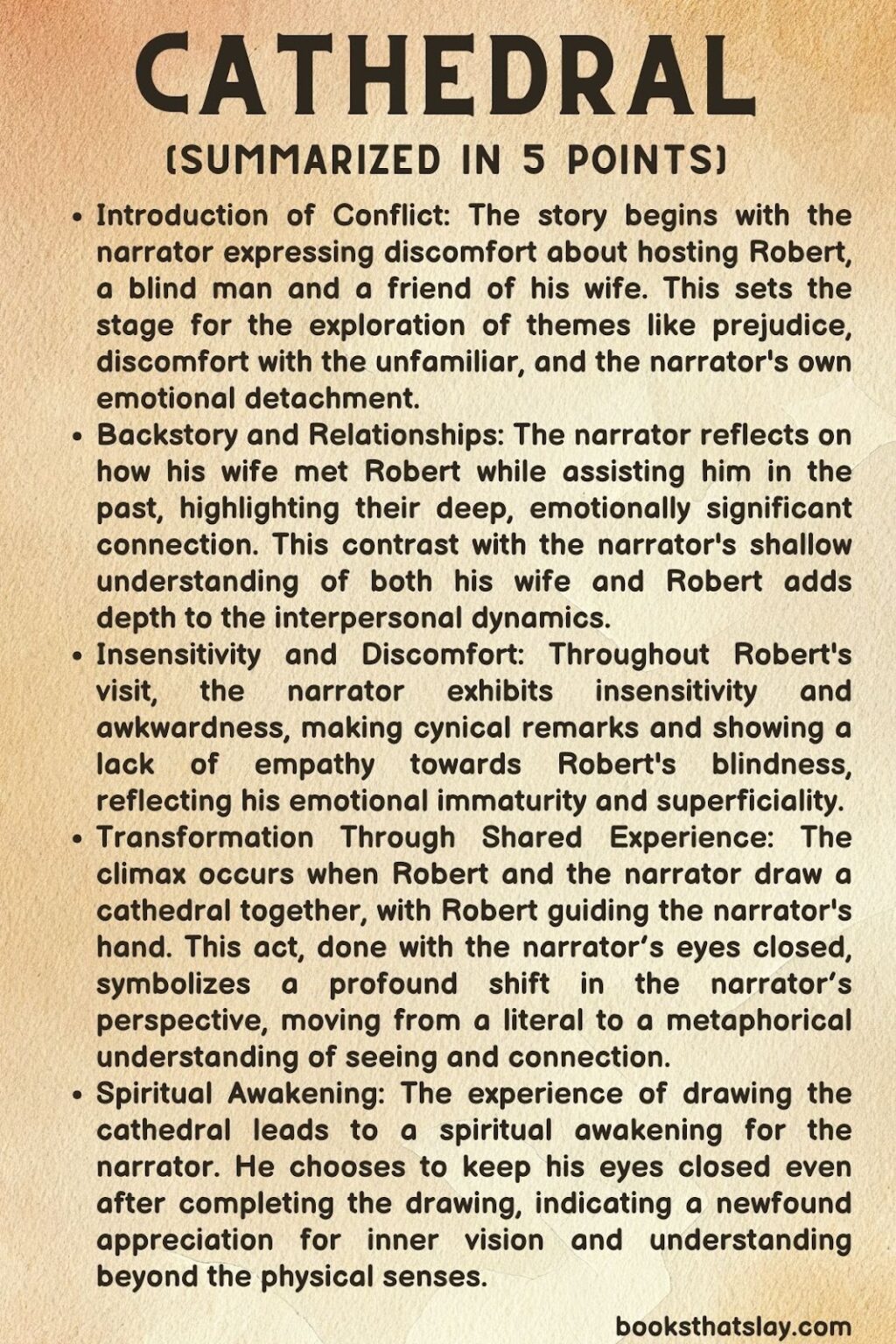 Cathedral Summary, Characters and Themes | Raymond Carver